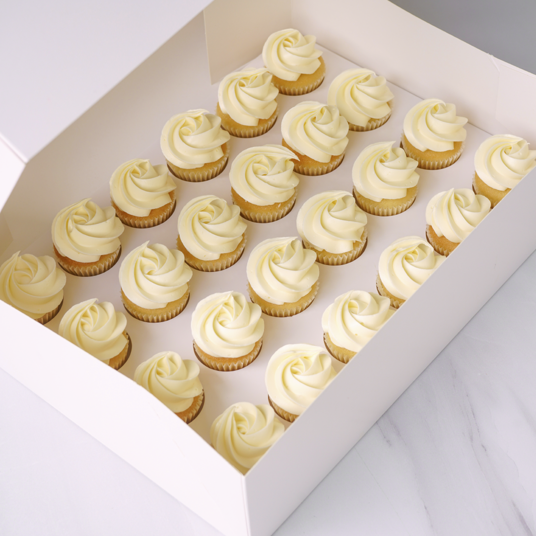 Mini Vanilla Cupcakes - White Frosting | Click & Collect | LaManna