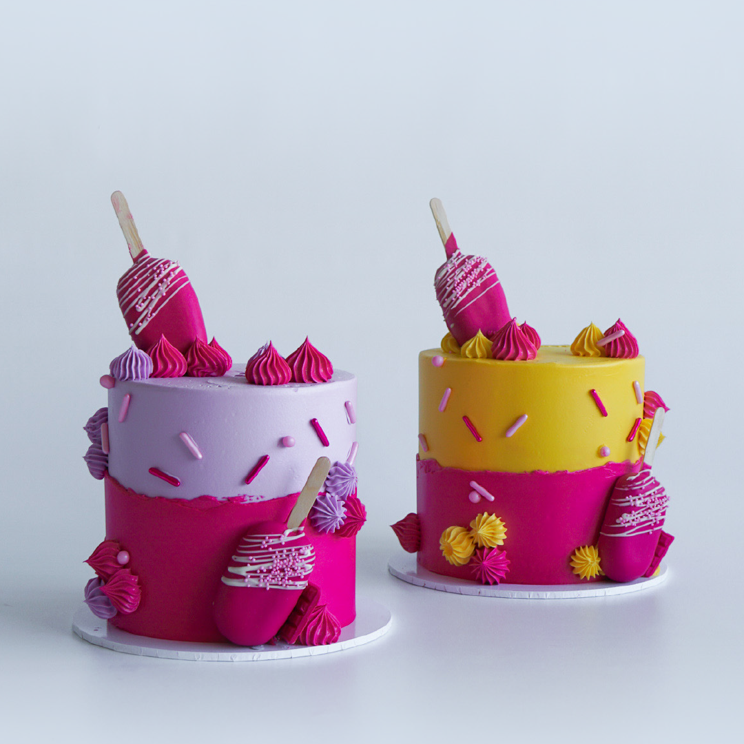 Buttercream Cake | Two Tone Cake Stick | LaManna